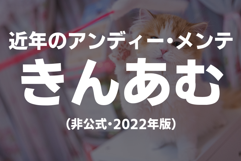 【2022年版】近年のアンディー・メンテを紹介！きんあむ（非公式） | sokohako